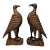 Pair of Carved Wood Falcons | Chairish