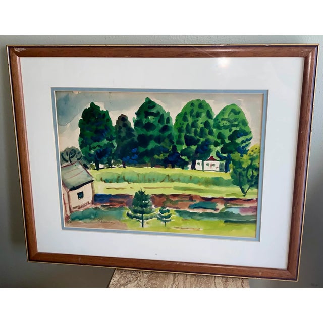 Irving Lehman Listed New York Artist Original Rural Landscape ...