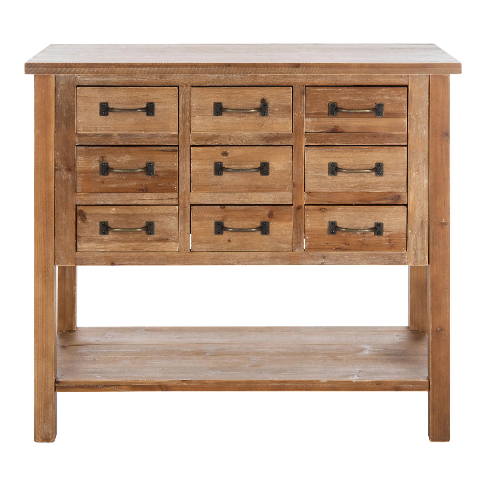 9 Drawer Chest in Natural Oak | Chairish