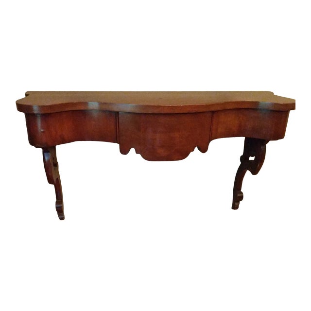 English Cherry Console Table | Chairish