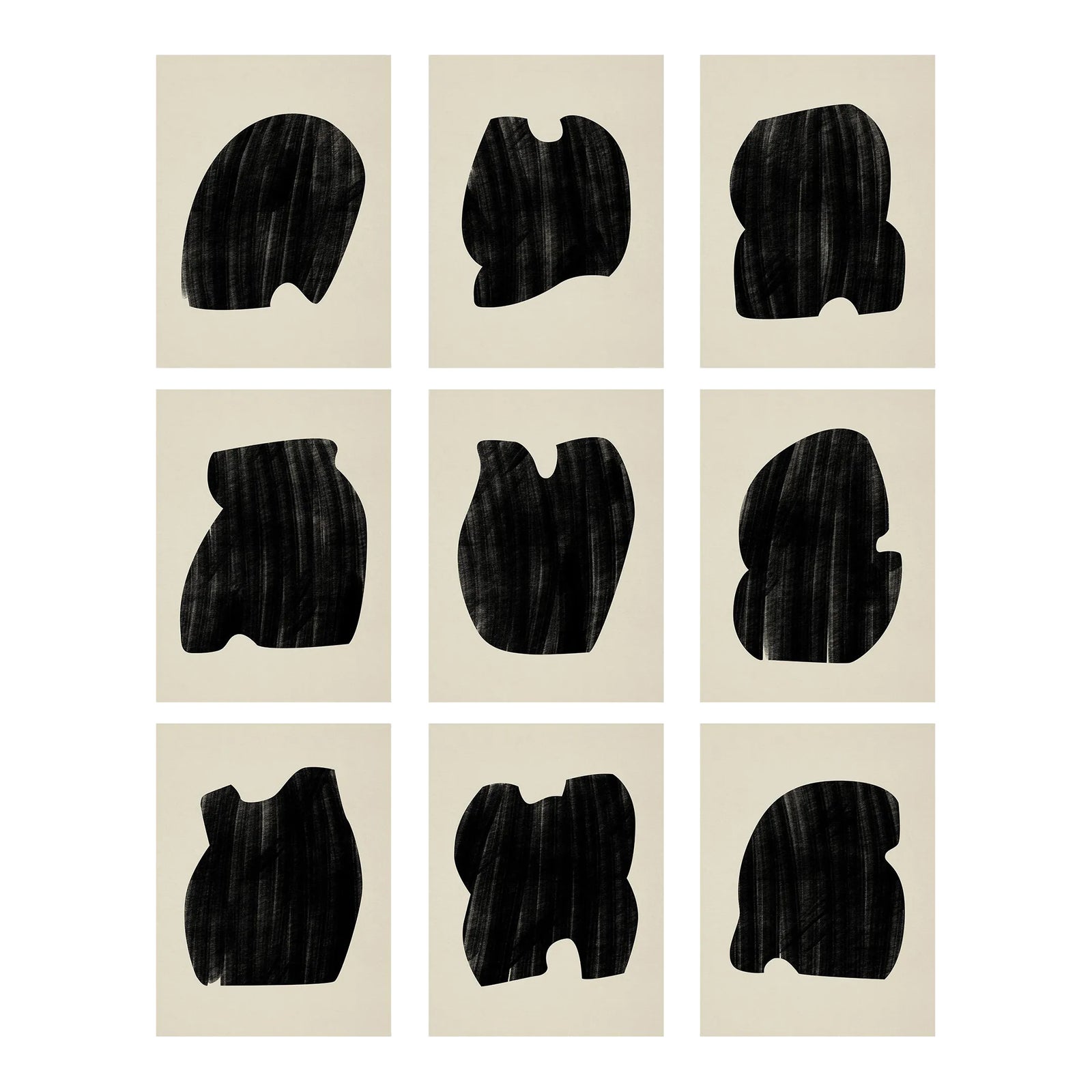 Abstract Figure Giclee Prints - Set of 9 | Chairish