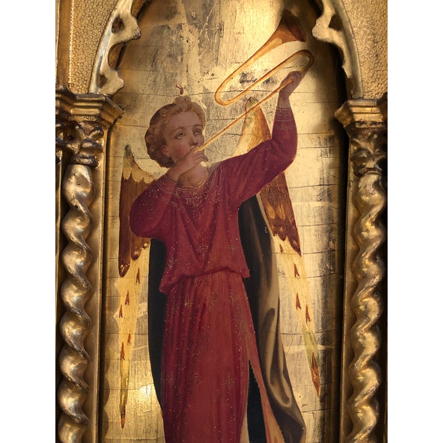 19th Century Giltwood Handpainted Icons -A Pair | Chairish