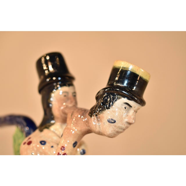 Early 19th Century English Prattware Pipe | Chairish