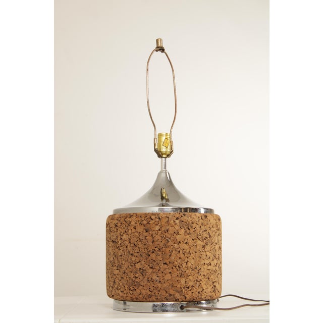 1970s Underwriters Laboratories Mid-Century Modern Cork & Chrome Table ...