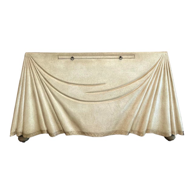 Late 20th Century Leather Clad Trompe L'oeil Console Table by Marge ...
