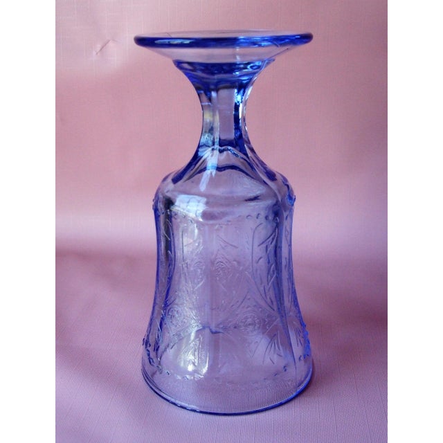 Indiana Federal Glass Blue Madrid Pattern, 1930's, Recollection Goblet ...