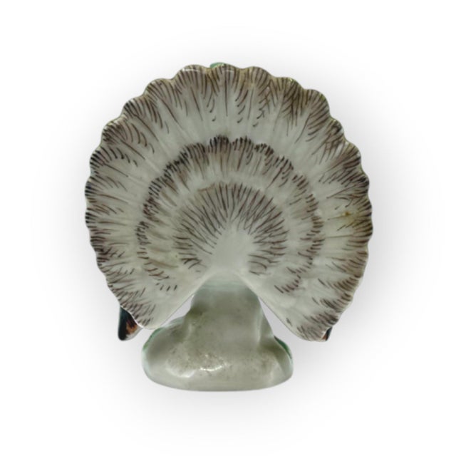 Peacock Model with Blue Crossed Swords from Meissen Porcelain, 1890s ...