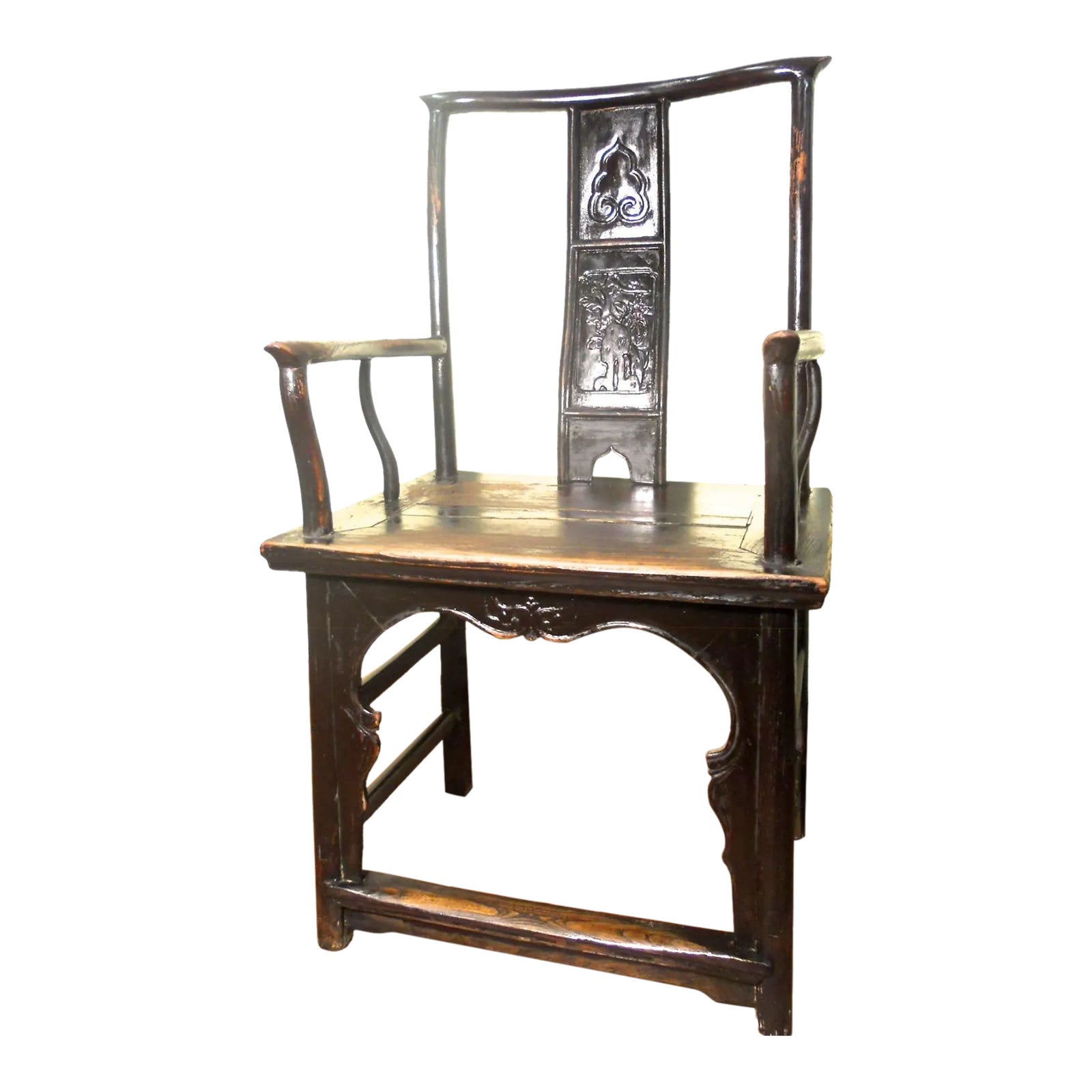 Antique Chinese Ming Arm Chair, Circa 1800-1849 | Chairish