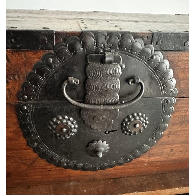 Japanese Antique Samurai Trunk | Chairish