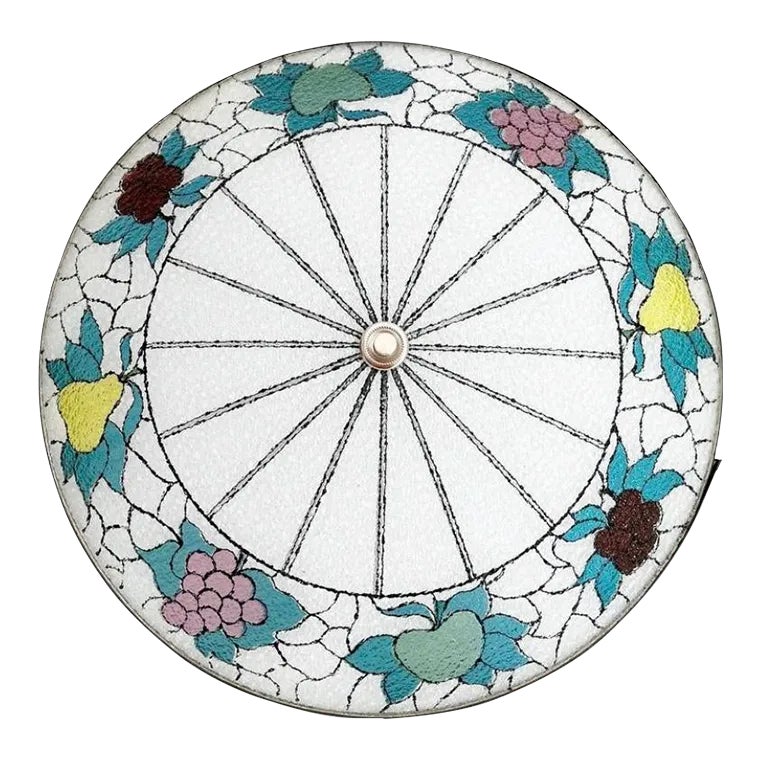 Mid Century Fruit Wheel Flush Light | Chairish