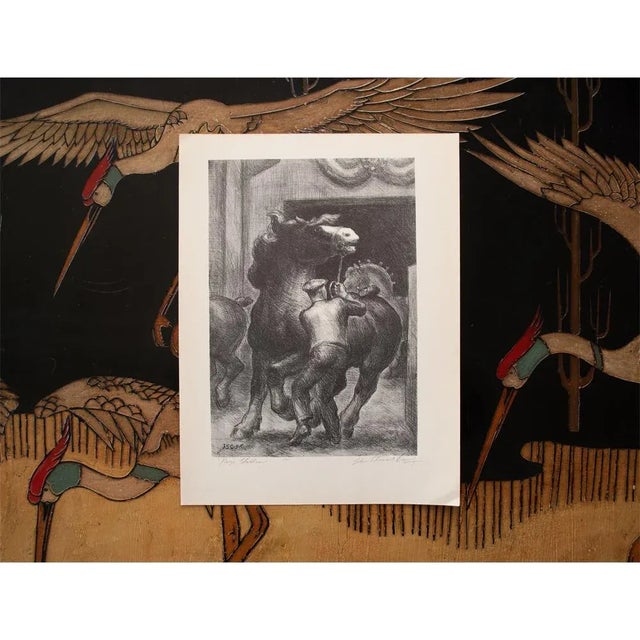1939 After John S. Curry "Prize Stallion", First Edition Lithograph ...