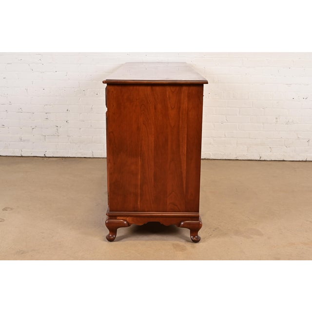 Ethan Allen American Colonial Solid Cherry Wood Sideboard Credenza ...