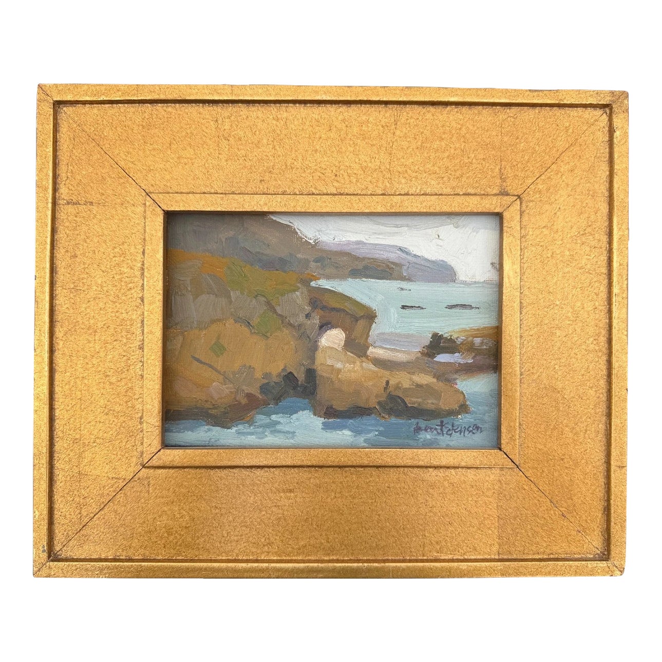 Brent Jensen Small Coastal Oil Painting, Laguna Seascape, 2004 | Chairish