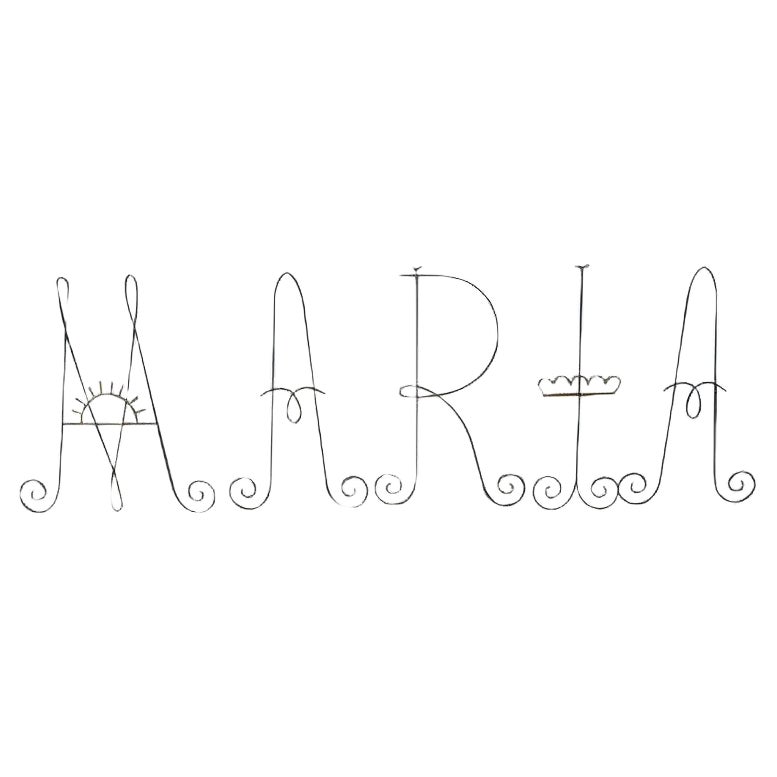 Dutch Church MARIA Letters, Set of 5 | Chairish