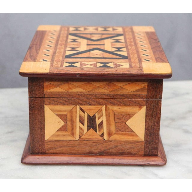 Folk Art Parquetry Box | Chairish