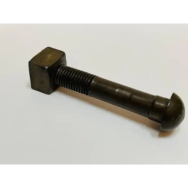 Antique Industrial Cast Bronze Bolt With Nut From Brooklyn Bridge ...