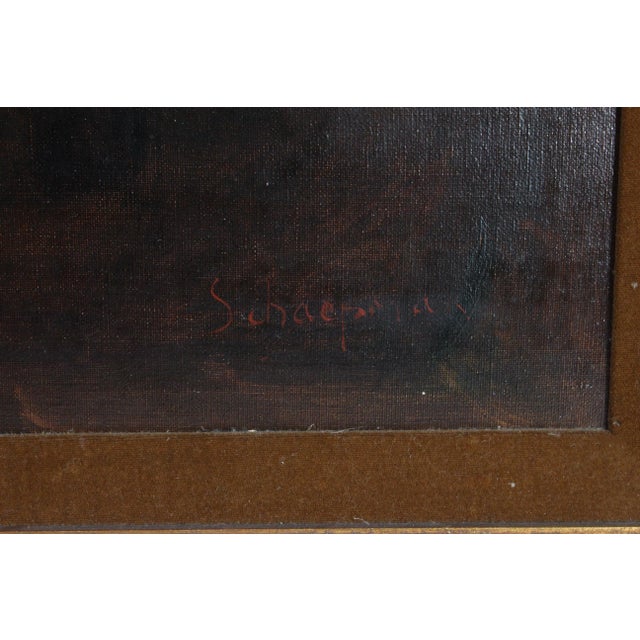 Vintage Dutch Oil Painting "Old Man" Signed by Franz Schoorman | Chairish