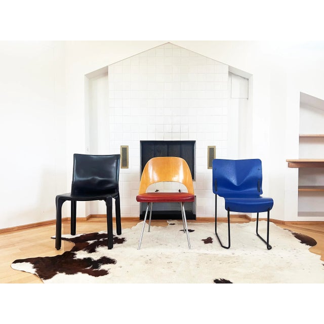 1970s Cassina Cab 412 Chair by Mario Bellini in Black Leather | Chairish