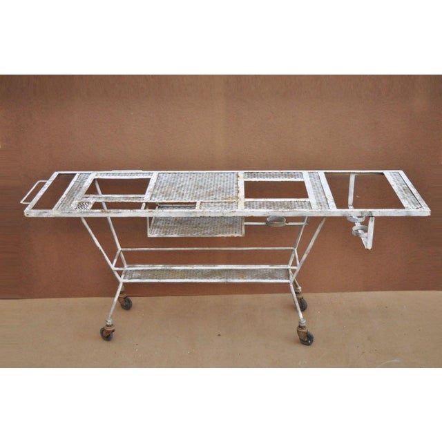 20th Century Industrial Steampunk Rolling Bar Cart | Chairish