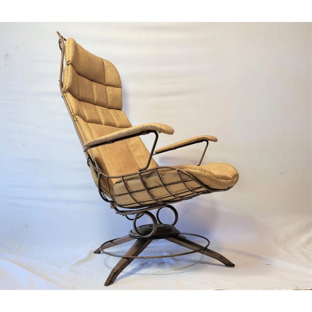Vintage Mid Century Modern Homecrest High Back Lounge Chair Rocker ...
