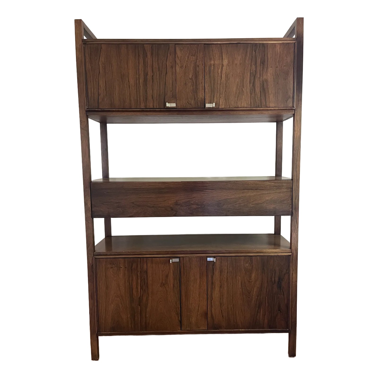 Danish Modern Walnut Storage Cabinet | Chairish
