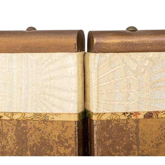 Robert Crowder Japanese Hand-Painted Six Panel Screen | Chairish