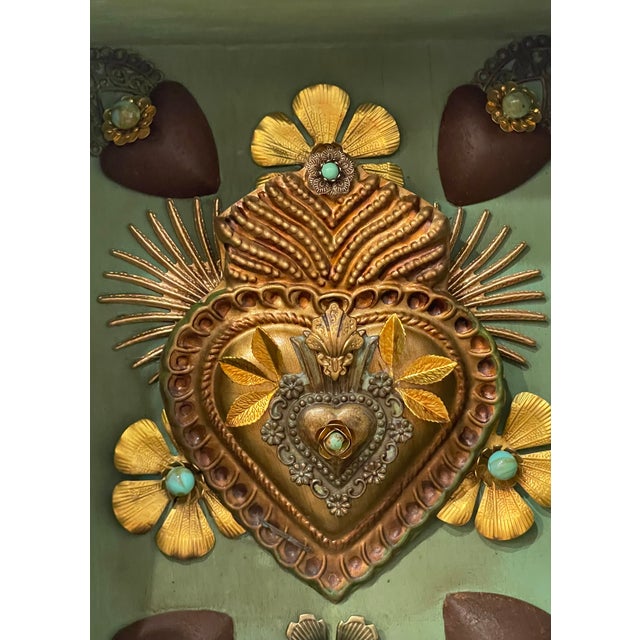 Handmade Sacred Heart Wall Shrine, Altar | Chairish