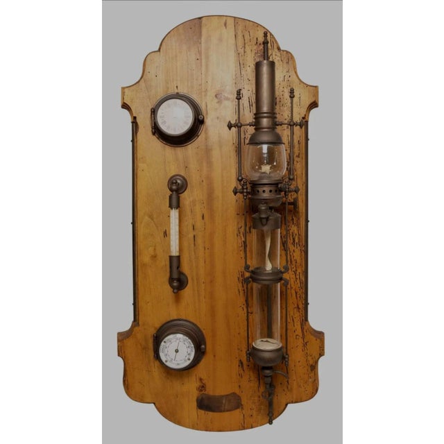 Nautical Hms Lydia Frigate Ship's Weatherstation Lantern Barometer ...