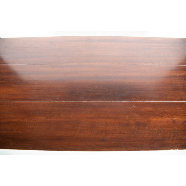 Solid Elm Wood Dining Table Extending to 9' -- Vintage Late 20th ...