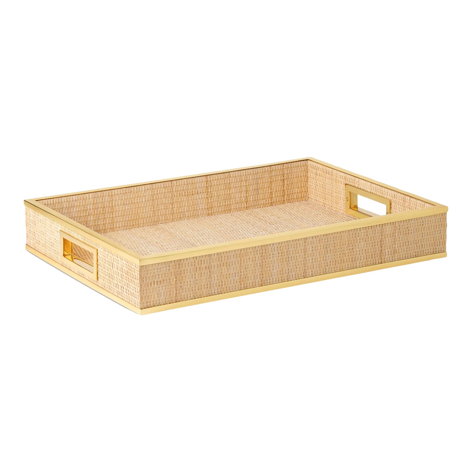 AERIN Colette Cane Tray | Chairish