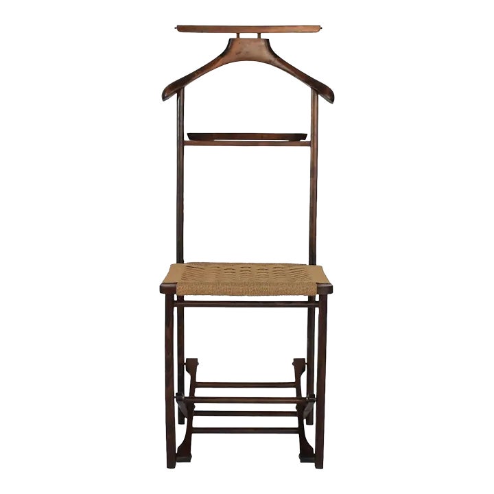 1960s Italian Valet W/ Rush Seat | Chairish