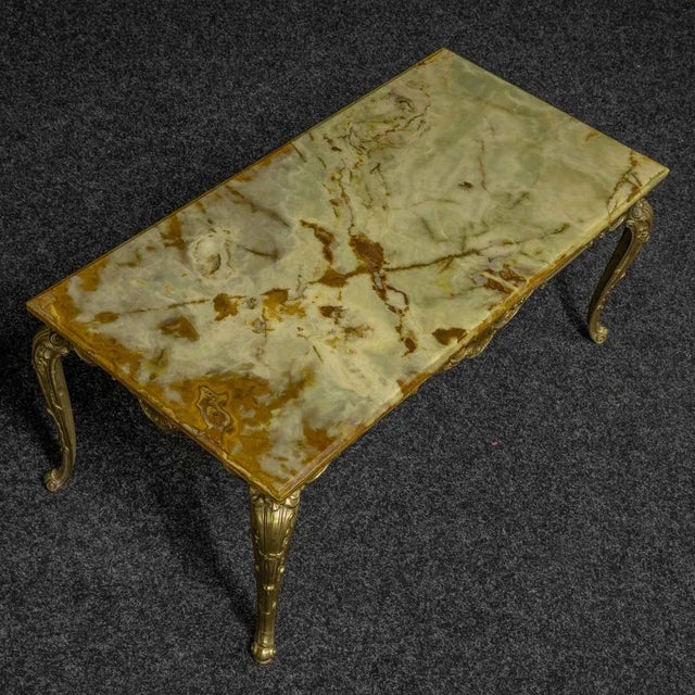 Onyx Topped Coffee Table | Chairish