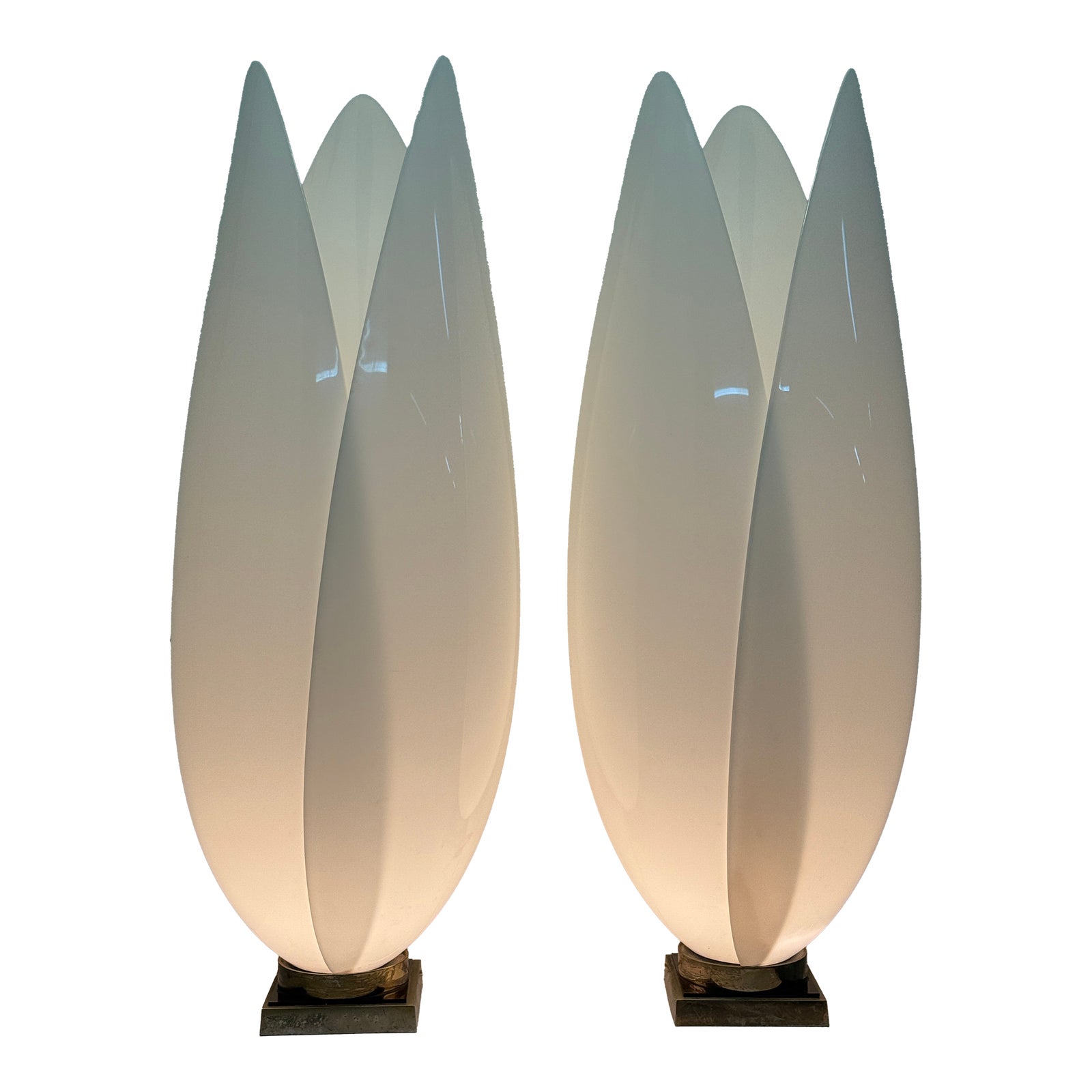 Roger Rougier Tulip Table or Floor Lamps, 1970s - A Pair | Chairish