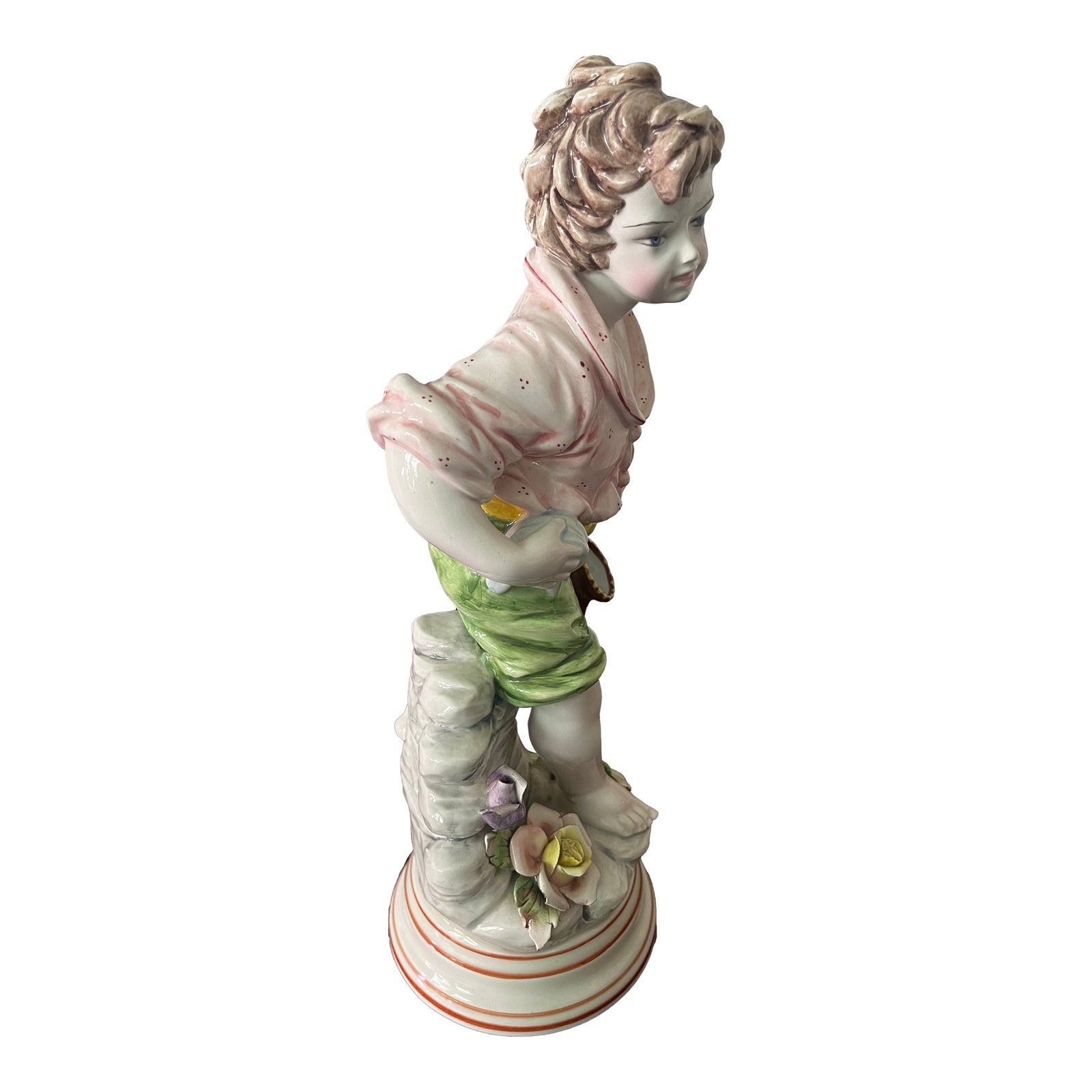 Vintage Italian Porcelain Figurine | Chairish
