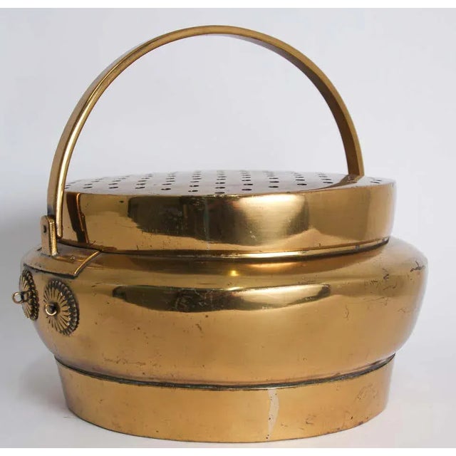 Antique Brass Chinese Brazier | Chairish