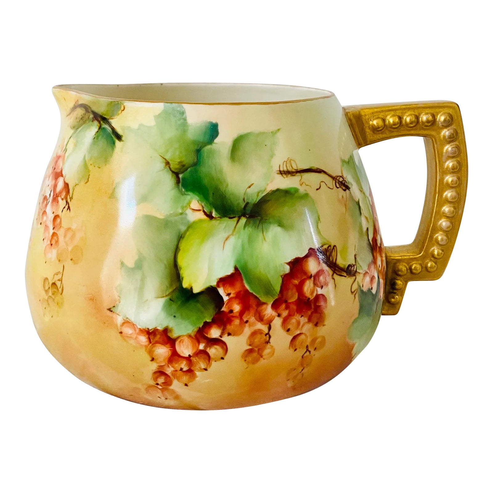 Late 19th Century Antique Hand Painted Cranberries Cider Cabinet ...