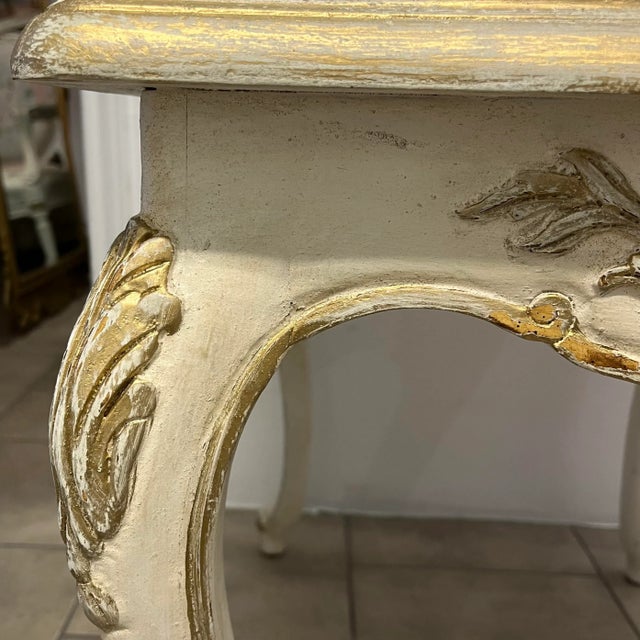 Vintage French Style Wood Side Table | Chairish