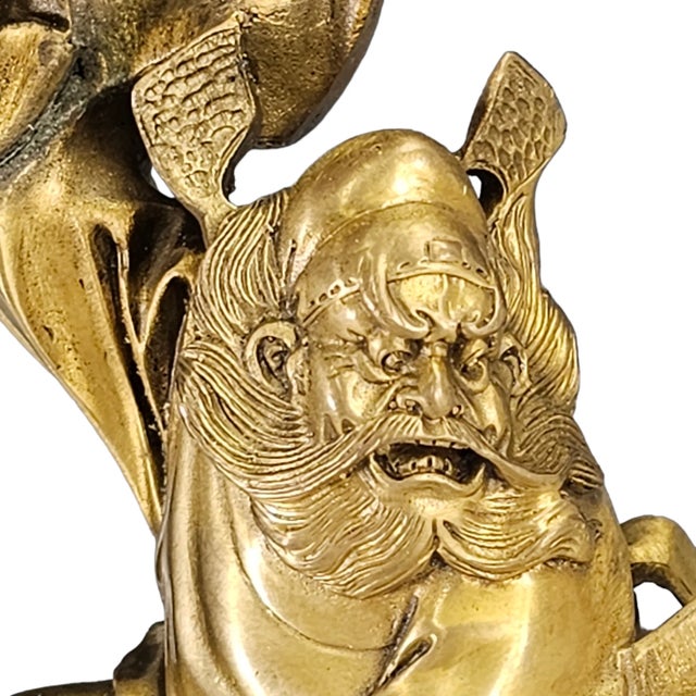 Brass Chinese Man Ghost Catcher Exorcist Figurine | Chairish