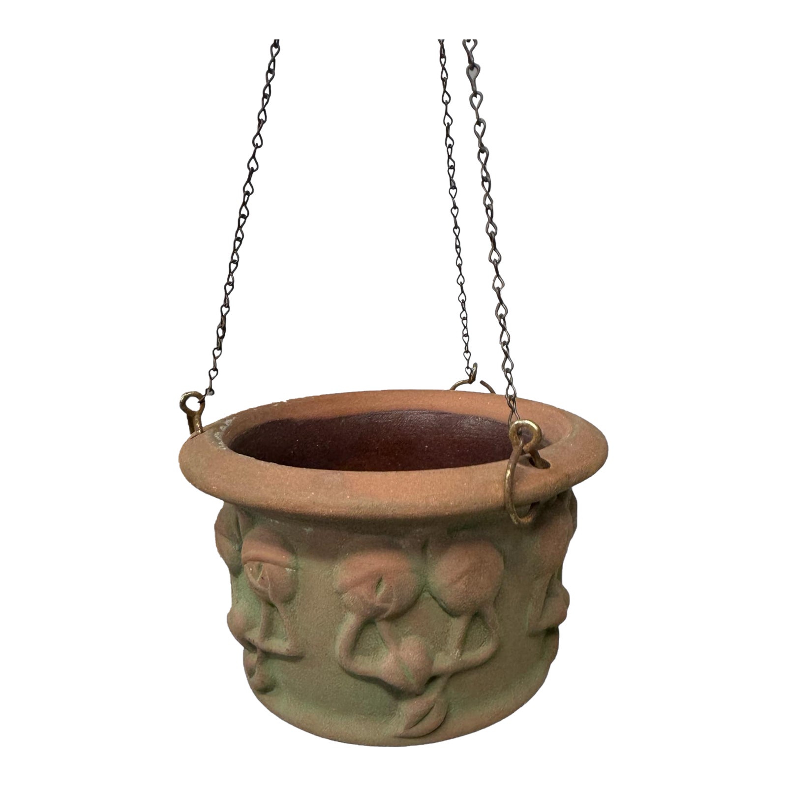 Vintage Peters and Reed Moss Aztec Floral Decorated Art Pottery Hanging ...