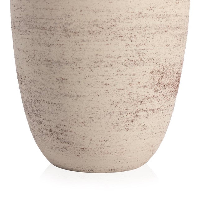 Four Hands Pima Vase, Distressed Cream | Chairish