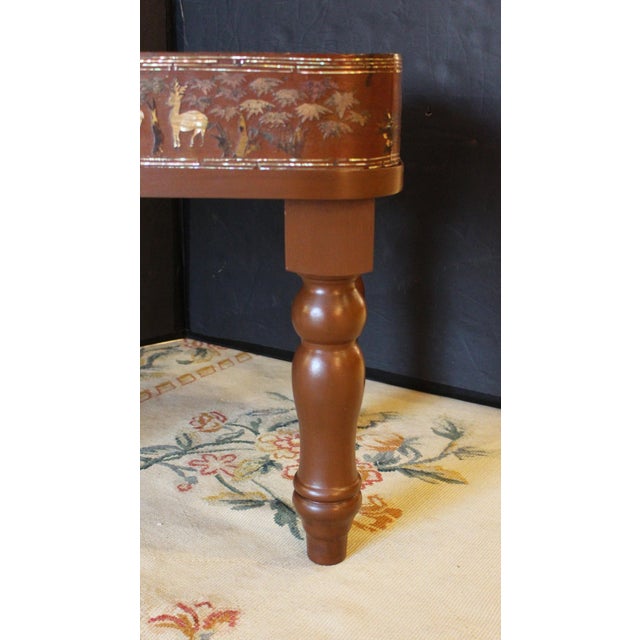 Mid-Late 19th Century Chinese or Korean Burnt Red Lacquer Gallery Tray ...