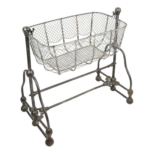 Metal Cradle with Tubular Frame | Chairish