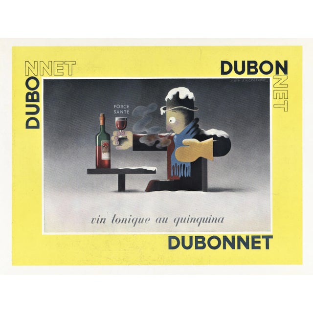 1937 French Alcohol Advertisement Print-Dubonnet by Cassandre | Chairish