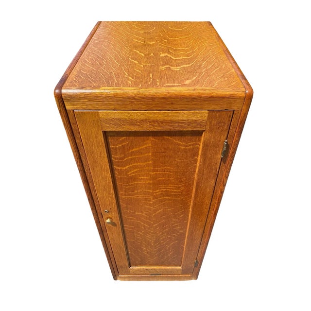 Early 20th Century Antique Arts & Crafts Tiger Oak Raised Panel Library ...