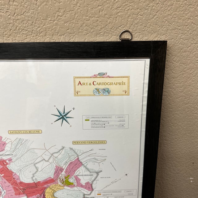 The Maps of Burgundy by Sylvain Pitiot & Pierre Poupon, a Pair | Chairish