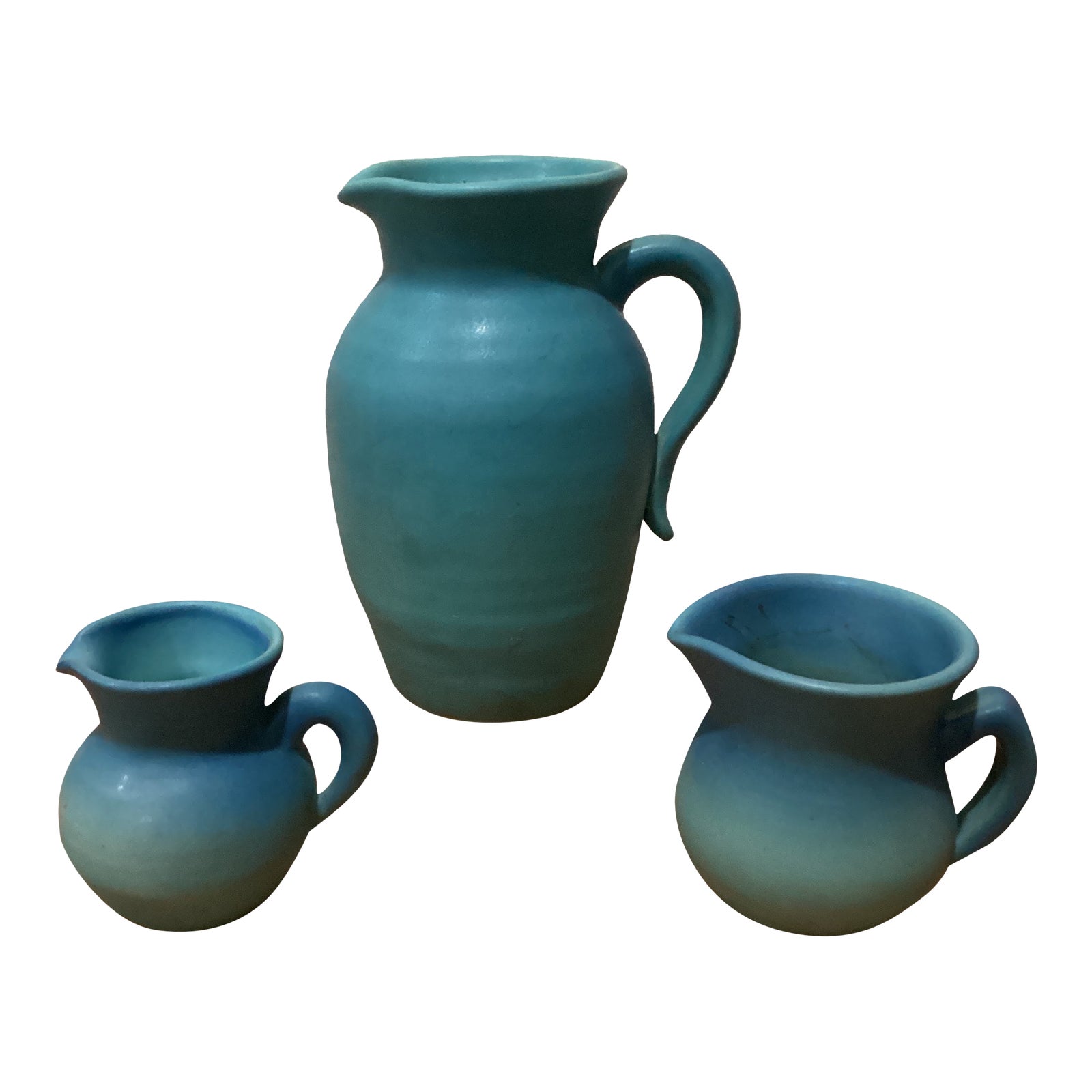 1960s Van Briggle Signed Art Nouveau Turquoise Blue Pottery Ceramic ...