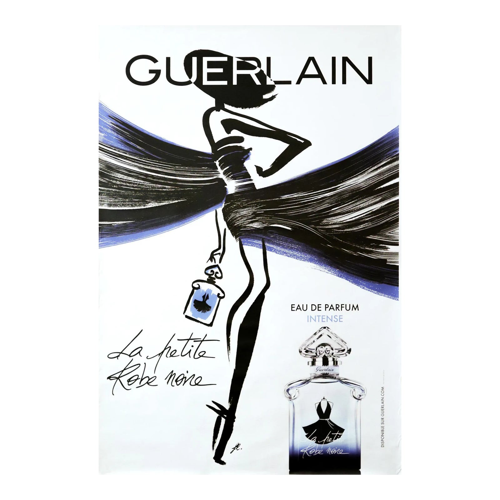 2010 Original French Fragrance Poster - Guerlain, La Petite Robe Noire ...