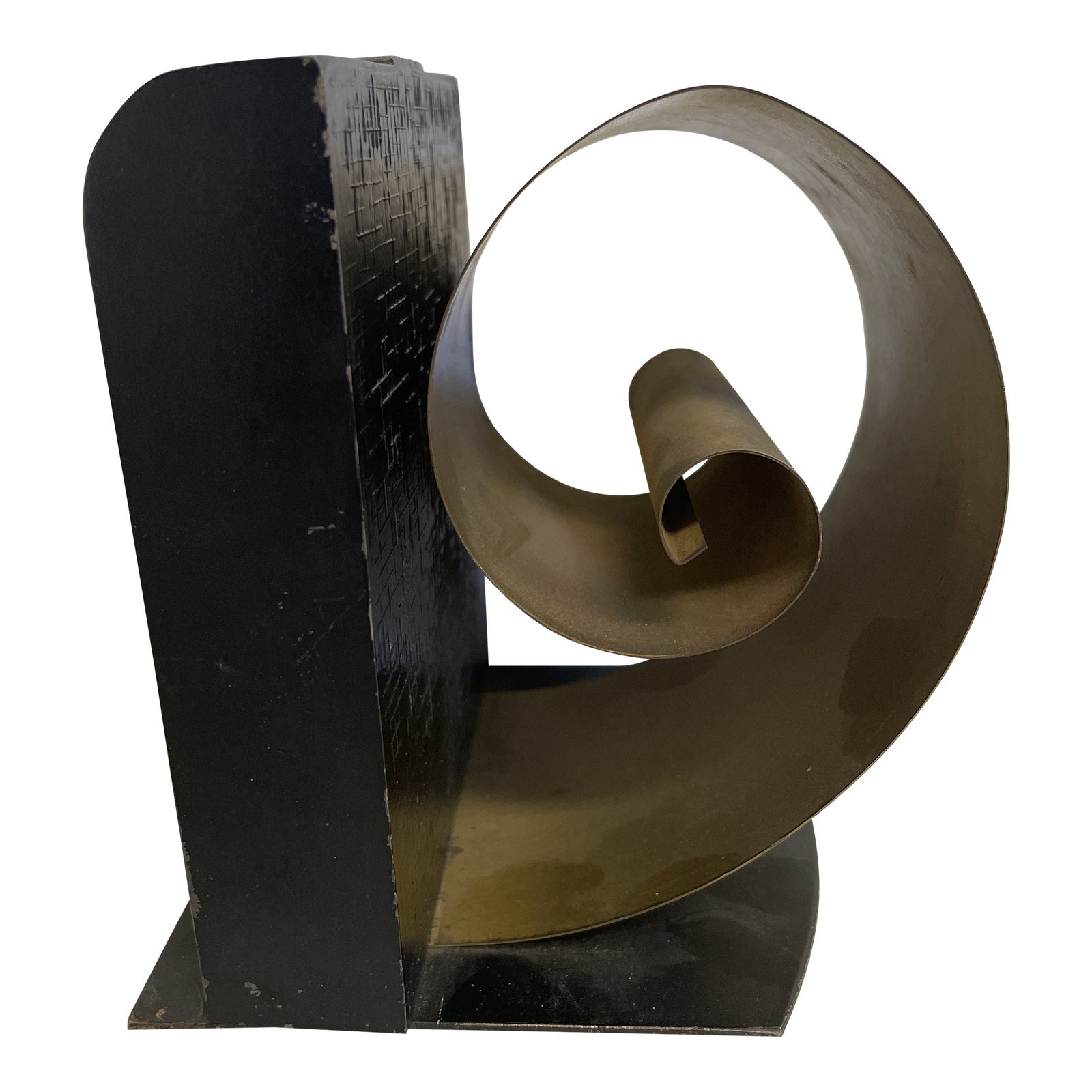 Vintage Mid 20th Century Art Deco Metal Bookend | Chairish