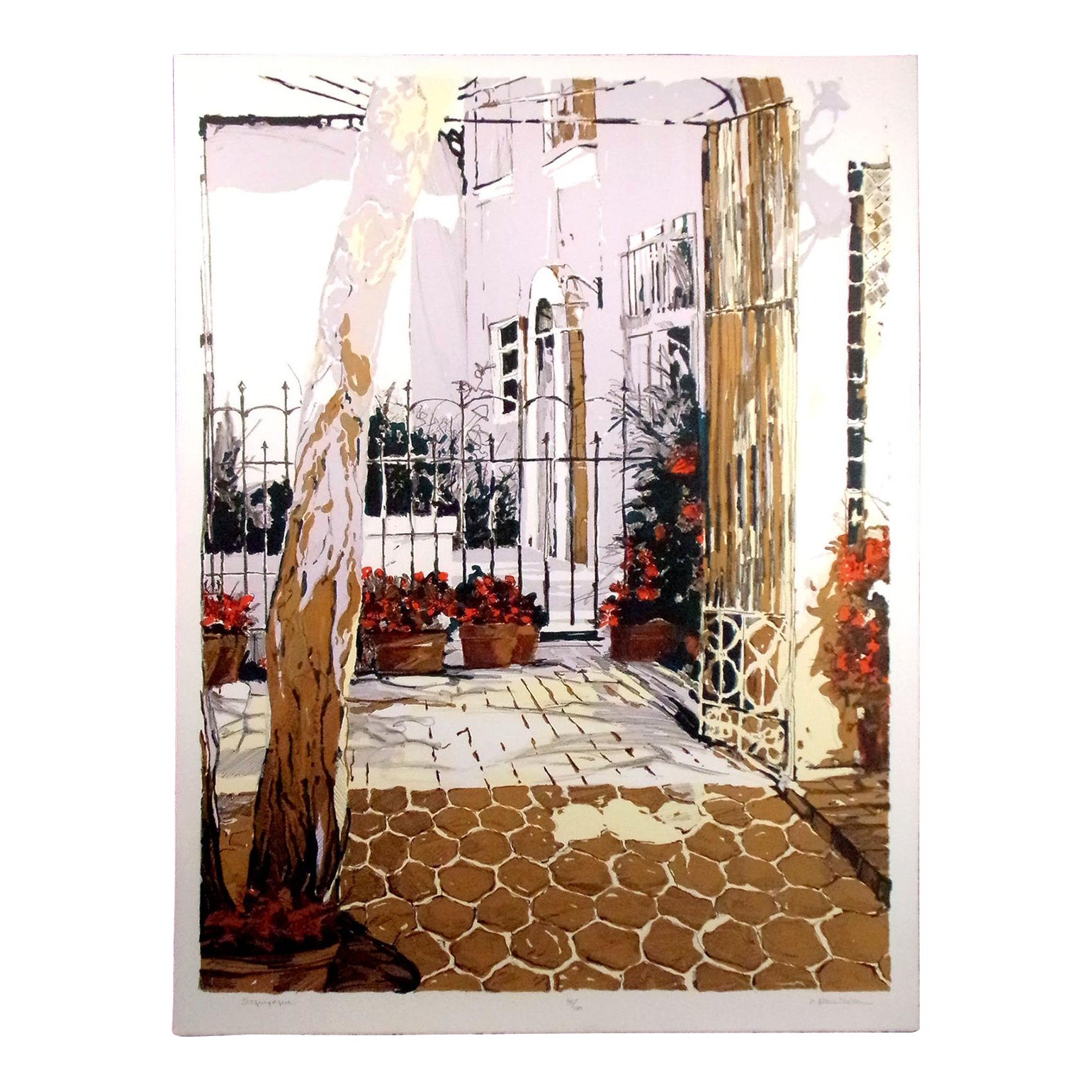 Nanci Blair Closson "Tlaquepaque" Signed & Numbered Lithograph Art ...