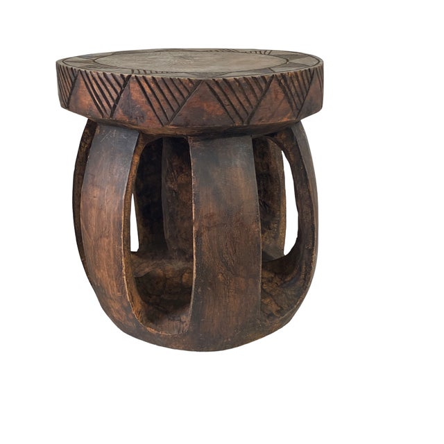 African Large Baga Stool Guinea-Bissau 13" H by 13" W | Chairish